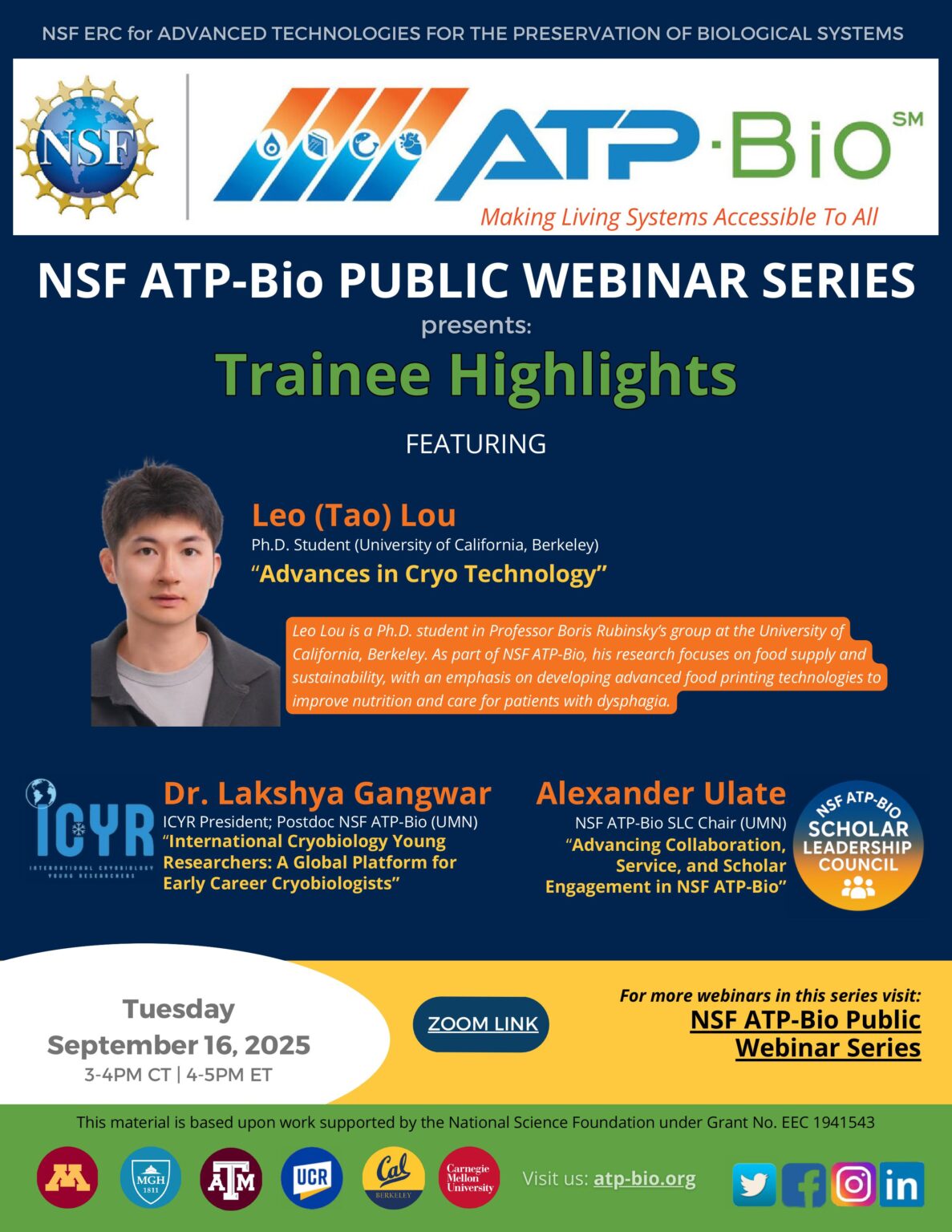 Trainee Highlights - ATP-BIO